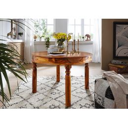 Esstisch rund Akazie 120x120x76 honig lackiert OXFORD #0332