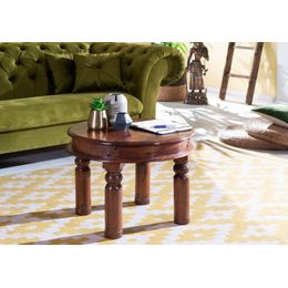 Couchtisch rund Akazie 60x60x45 nougat lackiert OXFORD #329