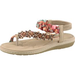 Andrea Conti Damen Sandale beige-bunt Gr&ouml;&szlig;e 36