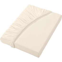w&auml;schepur unisex Betttuch ecru, Gr&ouml;&szlig;e 1 St. 90x190 - 100x200 cm