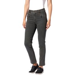 CR&Eacute;ATION L Damen Jeans mit Rei&szlig;verschluss-Taschen grey denim Gr&ouml;&szlig;e 48