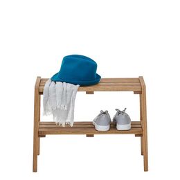 Pharao24.de Bank Garderobe Garderobenbank aus Eiche Massivholz in modernem Design
