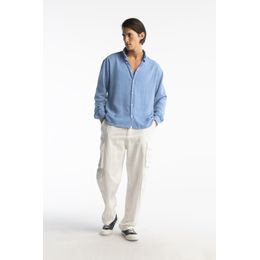 &Uuml;bergro&szlig;es Button-Down Langarmhemd