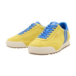 Patrick - "Dijon" Sneaker f&uuml;r Herren, Wildleder (Gelb/K&ouml;nigsblau)