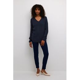 Kaffe Langarm-Bluse Regular fit Midnight Marine