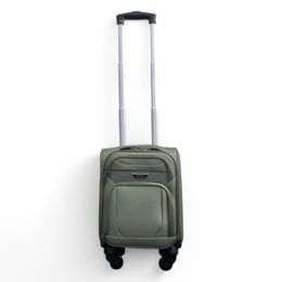Leichtgewichtige Nylon-Softshell 4-Rad Unterseat Kabinenkoffer Urlaubskoffer
