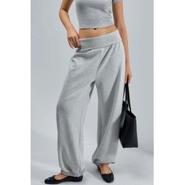 Damen Mid-Waist gerade Pull-On-Hosen