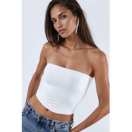 Bandeau-Top mit verk&uuml;rzter L&auml;nge