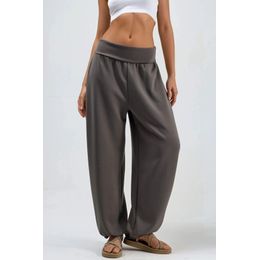 Damen Mittelhohe Gerade Pull-On-Hosen