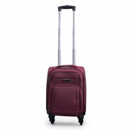 Weichschalen-Reisekoffer aus leichtem Nylon mit 4 R&auml;dern, unter dem Sitz verstaubar