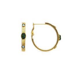 Luxenter Ohrringe mit Malachit-Finish in 18-karat-Gold &ndash; Reus