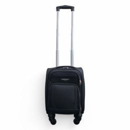 Weichschalen-Reisekoffer aus leichtem Nylon mit 4 R&auml;dern, unter dem Sitz verstaubar