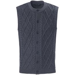 louis sayn - Strickweste, grau, Gr. 50 / XL - Schurwolle