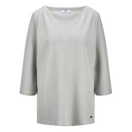 Emilia Lay - Shirt mit U-Boot-Ausschnitt, weiss, Gr. 50 / XL