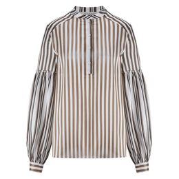 HERZENSANGELEGENHEIT HERZEN ́S ANGELEGENHEIT - Long-Bluse aus Seide, weiss, Gr. 42 / M - Seide