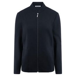 Peter Hahn - Jersey-Jacke, blau, Gr. 36 / S - Baumwolle