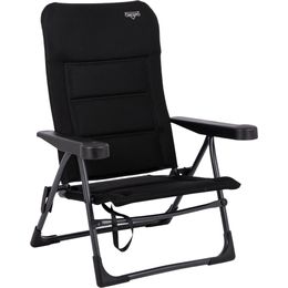 Crespo AP/205 Air-Deluxe Strandstuhl 7-fach verstellbare R&uuml;ckenlehne schwarz - Strandst&uuml;hle
