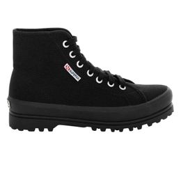 Superga - "2341 Alpina" Schuhe f&uuml;r Damen, Canvas, Hoch geschnitten (Schwarz)
