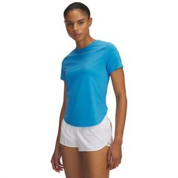 Under Armour - "Launch Elite" T-Shirt f&uuml;r Damen, kurz&auml;rmlig (Blau)