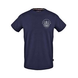 Aquascutum - T-Shirt f&uuml;r Herren, Rundhalsausschnitt, Jersey (Marine)