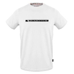 Aquascutum - T-Shirt f&uuml;r Herren, Logo (Wei&szlig;)