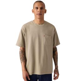 Levi's Levis - "Classic" T-Shirt f&uuml;r Herren, Tasche, Schwer (Khaki)