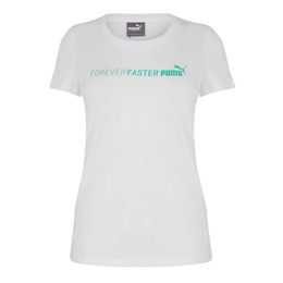 Puma - "Forever Faster" T-Shirt f&uuml;r Damen (Wei&szlig;)