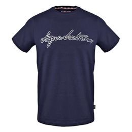 Aquascutum - T-Shirt f&uuml;r Herren, Logo (Marine)