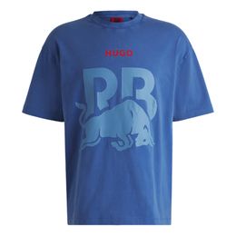Hugo - "RB F1 Racing" T-Shirt f&uuml;r Herren/Damen Unisex, &Uuml;bergro&szlig; (Mittelblau)