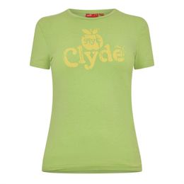 Puma - "Clyde" T-Shirt f&uuml;r Damen, Regul&auml;r (Gr&uuml;n)