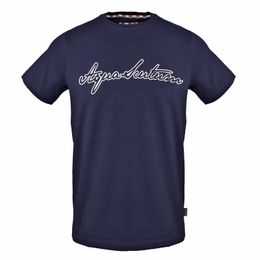 Aquascutum - T-Shirt f&uuml;r Herren, Regul&auml;r (Marine)