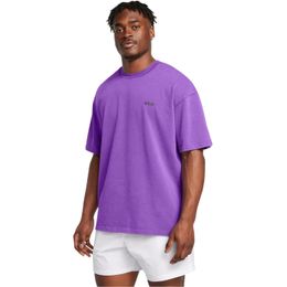 Under Armour - T-Shirt f&uuml;r Herren, Logo, Gewaschen, &Uuml;bergro&szlig; (Violett)