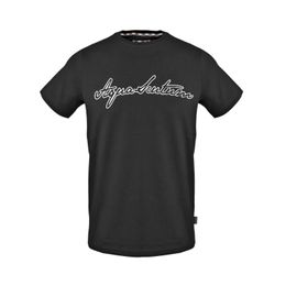 Aquascutum - T-Shirt f&uuml;r Herren/Damen Unisex, Rundhalsausschnitt (Schwarz)