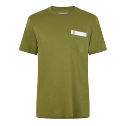 Original Penguin - T-Shirt f&uuml;r Herren, Brusttasche (Olivenzweig)