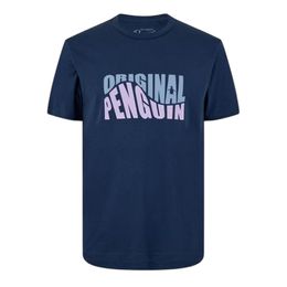 Original Penguin - "Original" T-Shirt f&uuml;r Herren, Rundhalsausschnitt (warmes Blau)