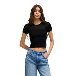 Hugo - "Slevetta" T-Shirt f&uuml;r Damen, Schmal, Raglan&auml;rmel (Schwarz)