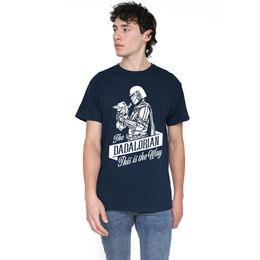Star Wars - "Dadalorian" T-Shirt f&uuml;r Herren, Vatertag (Marine)