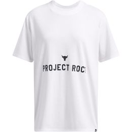 Under Armour - "Project Rock" T-Shirt f&uuml;r Damen (Wei&szlig;)