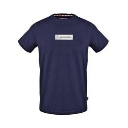 Aquascutum - T-Shirt f&uuml;r Herren, Rundhalsausschnitt (Marine)