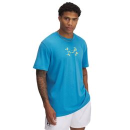 Under Armour - T-Shirt f&uuml;r Herren, Schwer (Blau)