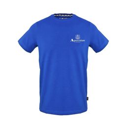 Aquascutum - T-Shirt f&uuml;r Herren, Rundhalsausschnitt, Regul&auml;r (K&ouml;nigsblau)