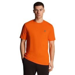 Lyle & Scott Lyle & Scott - T-Shirt f&uuml;r Herren, Rundhalsausschnitt, Regul&auml;r (Orange)