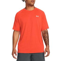 Under Armour - T-Shirt f&uuml;r Herren, Reflektierende Details, Raglan&auml;rmel (Orange)