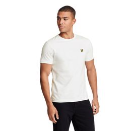 Lyle & Scott Lyle & Scott - T-Shirt f&uuml;r Herren, Rundhalsausschnitt, Baumwolle, &Uuml;bergro&szlig; (Wei&szlig;)