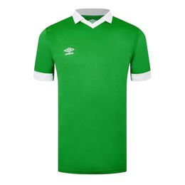 Umbro - T-Shirt f&uuml;r Herren, V-Ausschnitt, Regul&auml;r, kurz&auml;rmlig (Smaragdgr&uuml;n/Wei&szlig;)