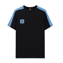 Umbro - "Terrace" T-Shirt f&uuml;r Herren (Schwarz/Azure Blau)