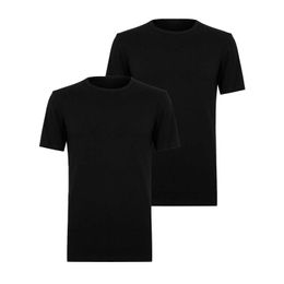 BOSS - "Comfort" T-Shirt f&uuml;r Herren, Baumwolle, leger, kurz&auml;rmlig (2er-Pack) (Schwarz)