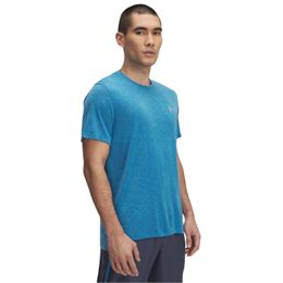 Under Armour - "Launch" T-Shirt f&uuml;r Herren, Tarnmuster, Laufen, Regul&auml;r (Blau)