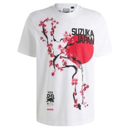 Hugo - "Vcarb" T-Shirt f&uuml;r Herren, Regul&auml;r (Wei&szlig;)