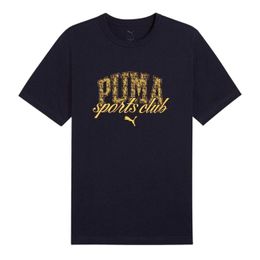Puma - "Class" T-Shirt f&uuml;r Herren, Logo, leger (Marine)